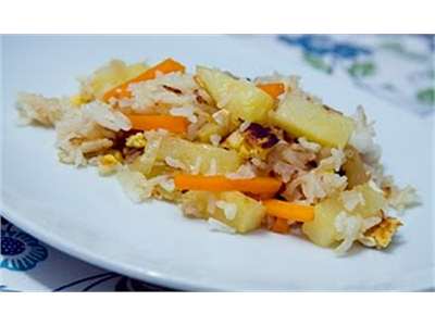 Praetud riis ananassiga