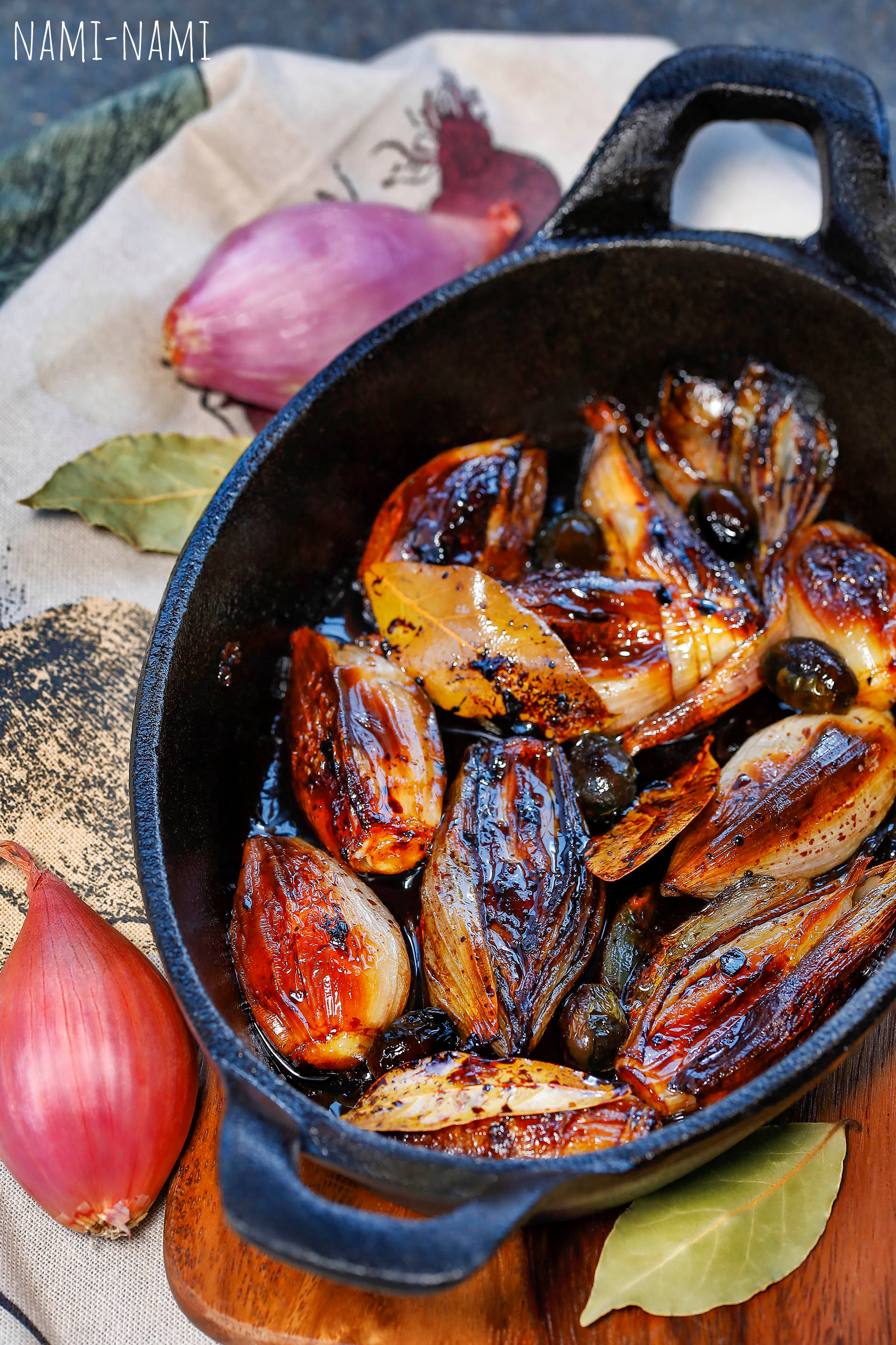 Röstitud šalottsibulad