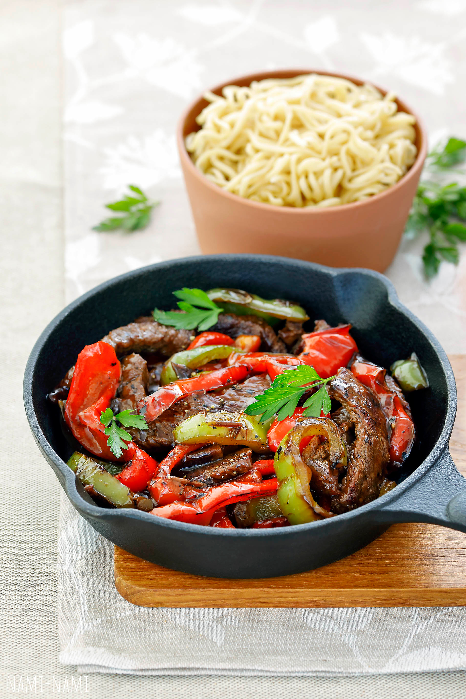 Vokitud veiseliha ja paprika