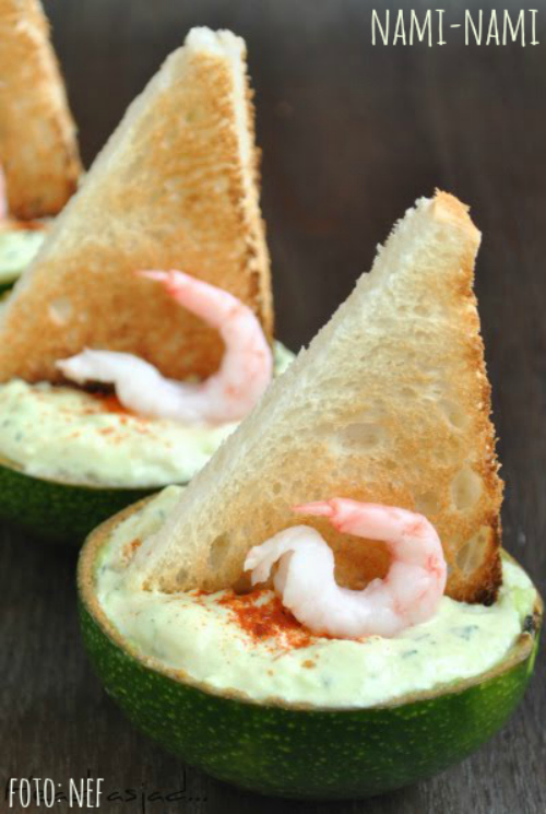 Avokaado-krevetipaadid