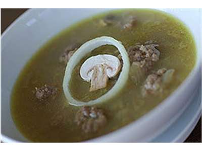 Hakkliha-seenesupp